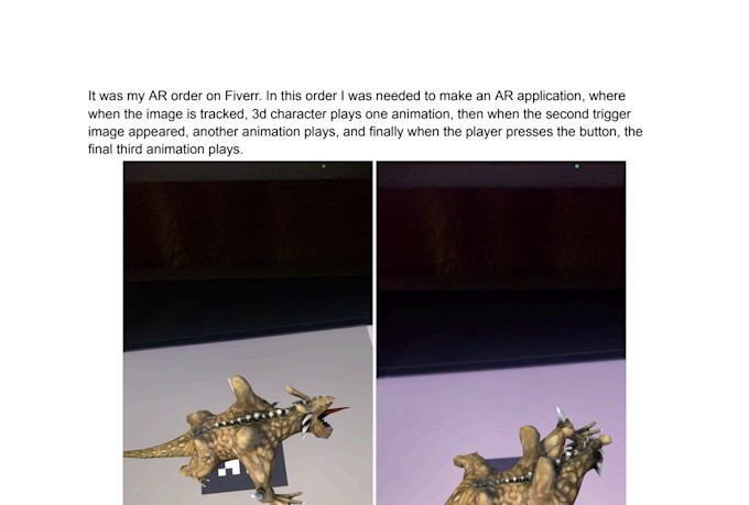 Develop augmented reality ar apps on unity and publish to android, ios, web by Kaori42 | Fiverr